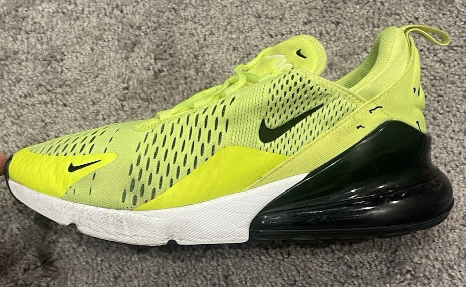 Nike Air Max 270 Volt Neon Green Running Sneakers Siz… - Gem