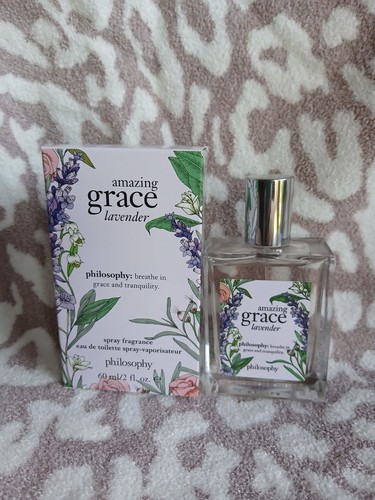 Philosophy Amazing Grace Lavender Spray Fragrance EDT 60ml 2oz Unsealed ...