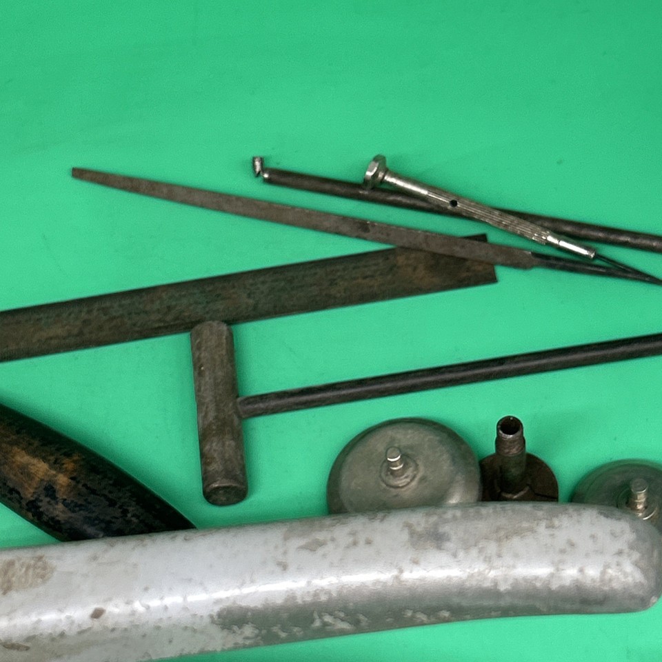 Lot Of Vintage Repair Watch Tools And Parts: Press, Anvil, Bulova ...