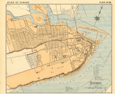 1900-Now - Map Of Quebec