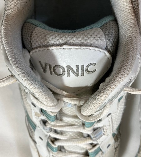 Vionic 9 White Womens Walker Diabetic Orthotic Athletic Tennis Walking ...
