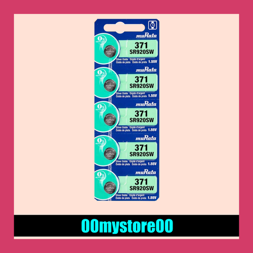 [Exp 10/2030] 5 Murata/Sony 371 370 SR920W SR920SW Watch Battery Ships ...