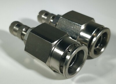 2 Schrader Air Ride Suspension Bag Inflation Fill Valves Push Connect 1 ...