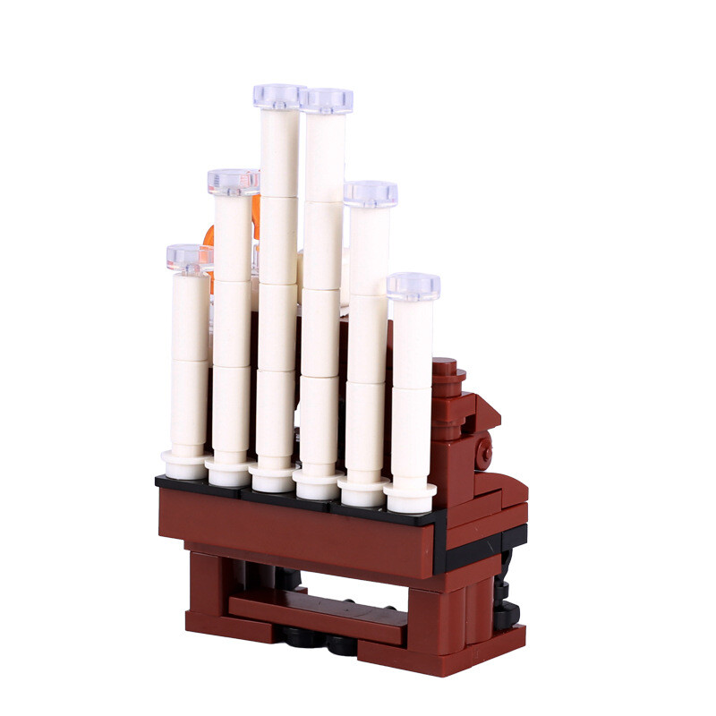 Small Bricks! MOC Halloween Vampire Gothic Pipe Organ Model Building ...