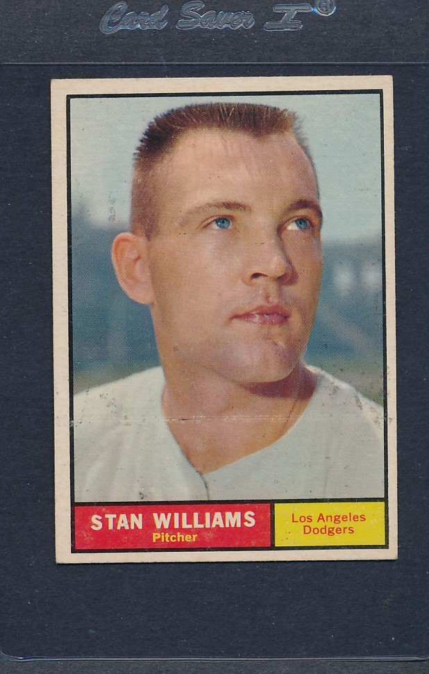 1961 Topps #190 Stan Williams Dodgers EX/MT *2106 | eBay