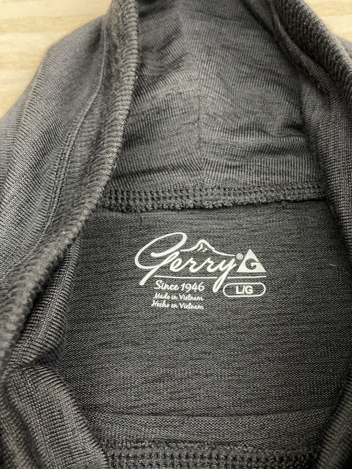 Gerry Sweater Women's L Gray Cowl Neck Pullover Outdoor Stretch Knit ...