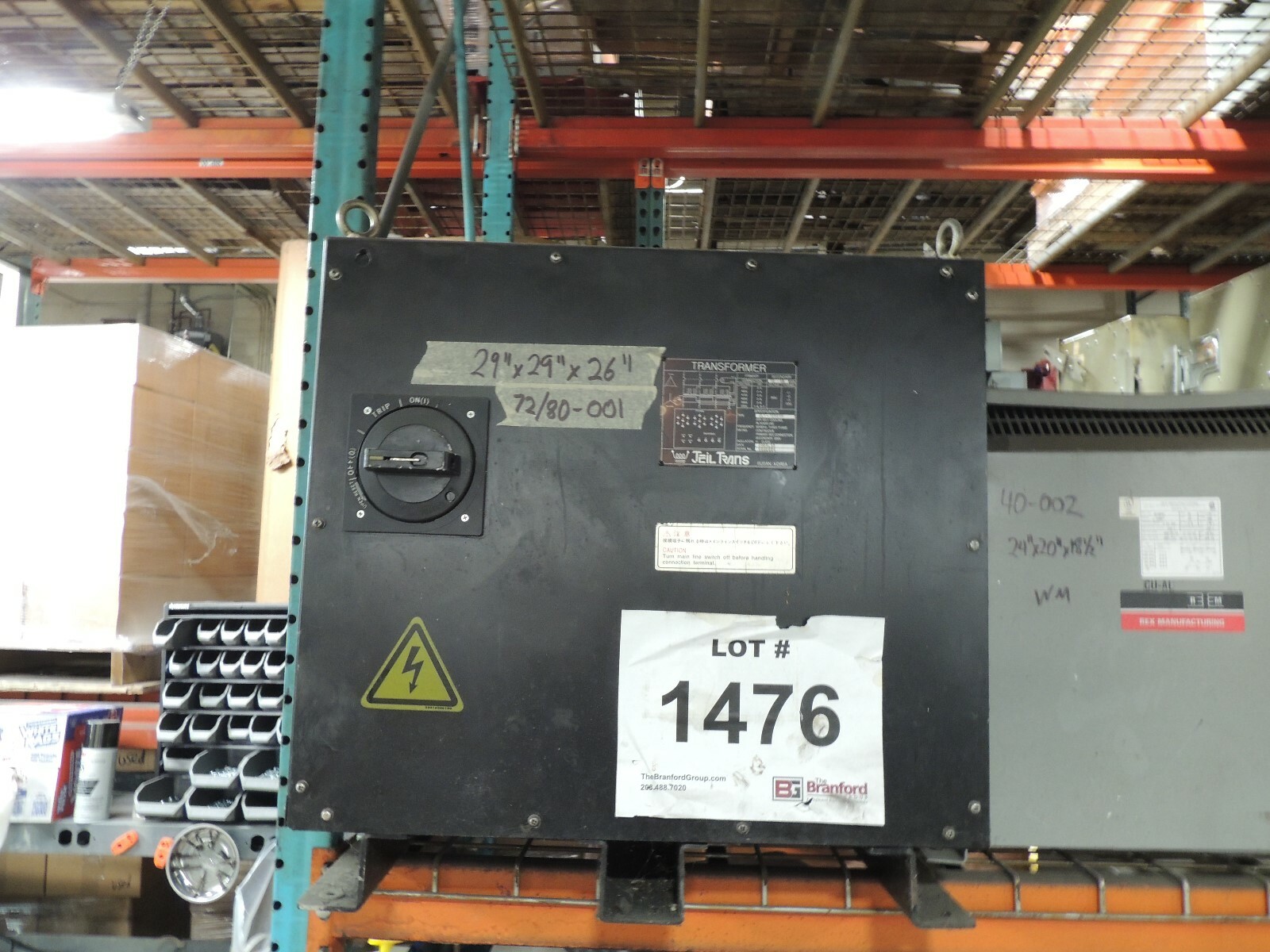 72/80 KVA TRANSFORMER, JEIL TRANS, PRIMARY 470-230V, SECONDARY 200V | eBay