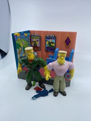 Playmates The Simpsons WOS Aztec Theater Playset with McBain Figures | eBay