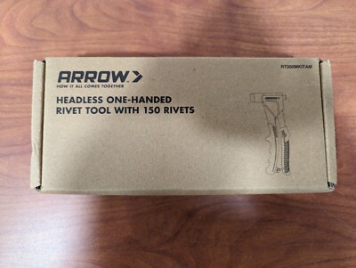 Arrow RT200MKIT Headless One-Handed Rivet Tool Manual Riveter With 150 ...