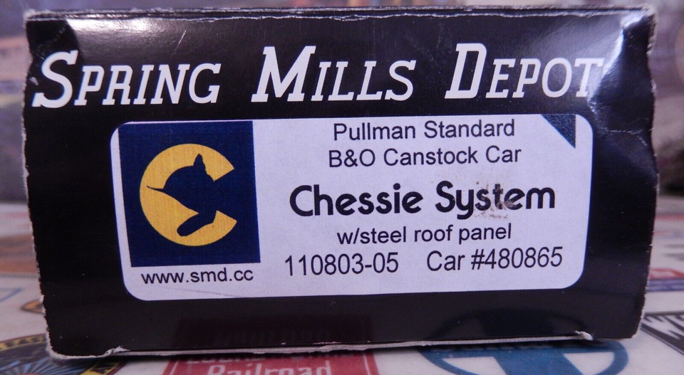 HO Spring Mills Depot Chessie System Pullman B&O Canstock Car#480865 ...