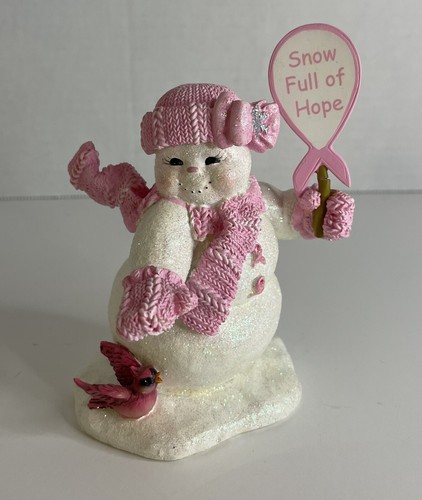 Hamilton Breast Cancer Awareness Snowmen Figurine "Snow Full of Hope ...