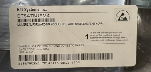 Juniper Universal Forwarding Module Lite w/ integrated 100G Coherent ...