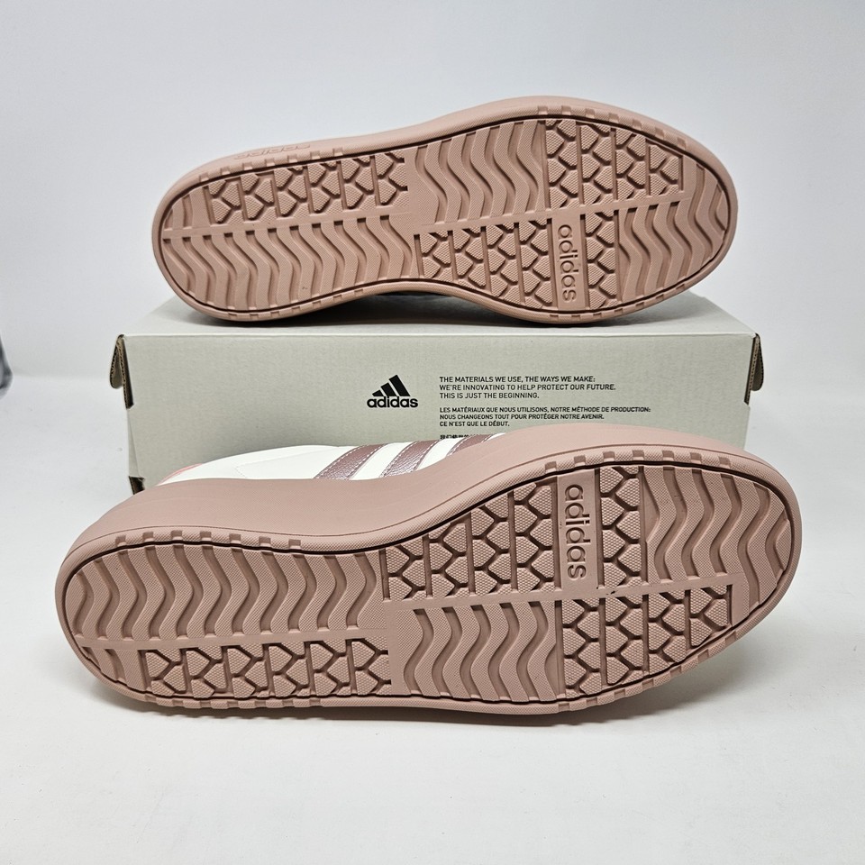 Adidas VL Court Bold Platform Casual Shoes / Ivory Pink / IH3080 ...