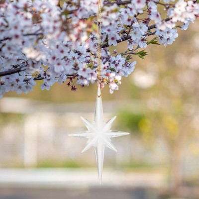 6 Pcs Metal Four-pointed Star Pendants Ornament New Year Ornaments ...