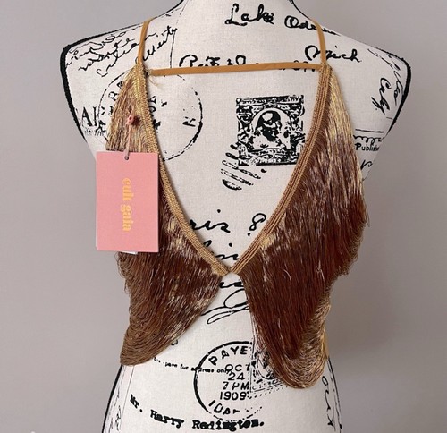 Cult Gaia quella Top Gold Size 6 | eBay