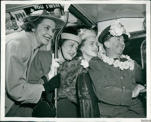 1950 Driver Frank Clancy Pilots Hat Models On Shopper Shuttle Fashion ...