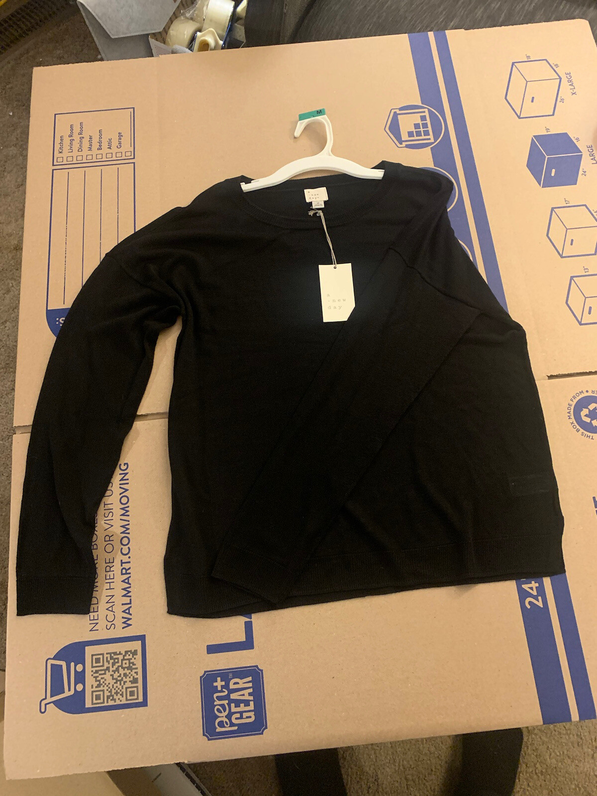 Women's Long Sleeve Crew Neck Pullover Sweater - A New Day - S - NWT ...