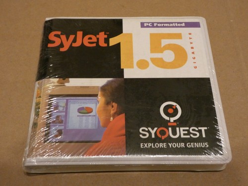 Syquest SyJet 1.5 Gigabyte PC Formatted Cartridge - NIB SW 742078000512 ...