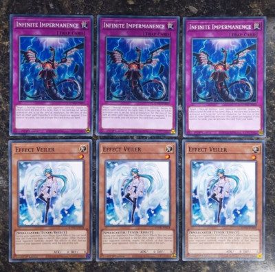 x3 Infinite Impermanence Effect Veiler (Structure Deck White Destiny ...