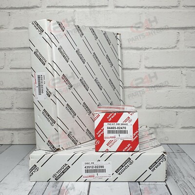Genuine Toyota Corolla Front Brake Discs & Pads ZWE211 43512-02390 ...