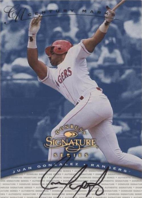 1997 Donruss Signature Series - Authentic Signatures Juan González ...