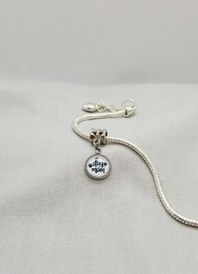 dog mom bracelet charm, dog mom charm for bracelet, cute dog lover ...