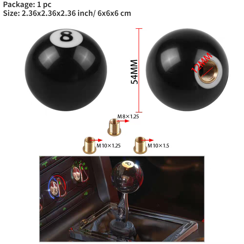 Sphere Stick Shift Knob Eight-ball Car Shifter Lever Manual Gear ...