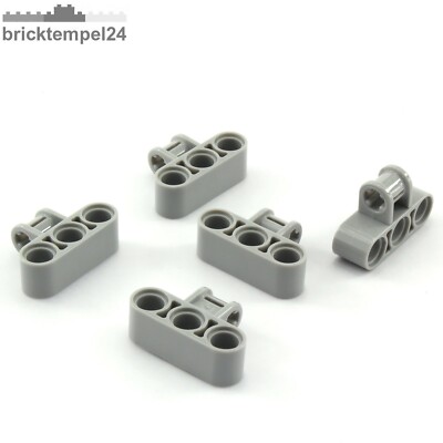 LEGO Technik 63869: 5x Achs-Pin-Verbinder dreifach hellgrau (connector ...
