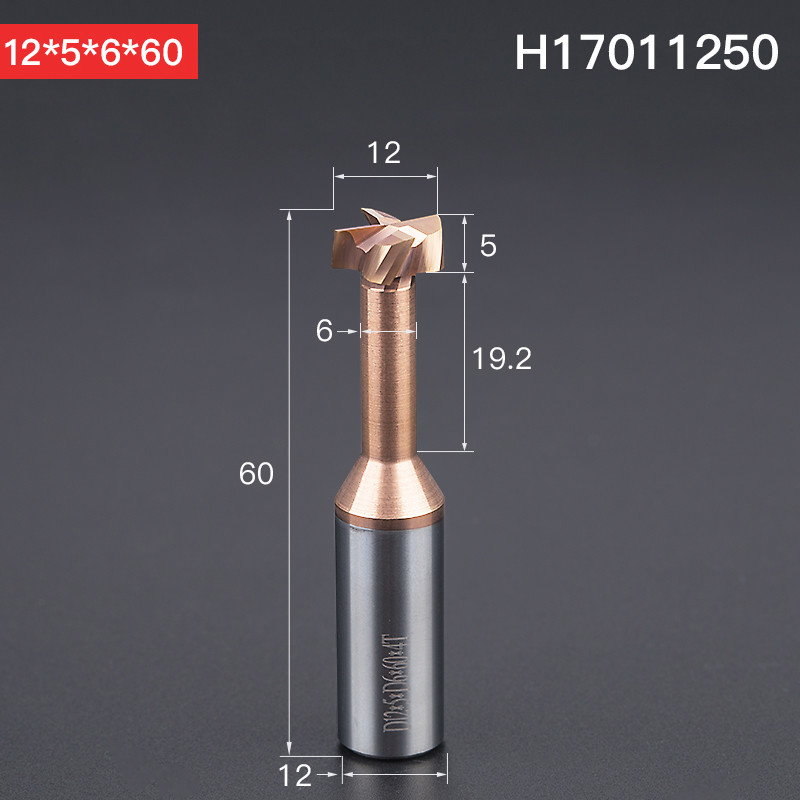 4-14mm T Slot Keyseat Milling Cutter Overall Tungsten Steel Slotting ...
