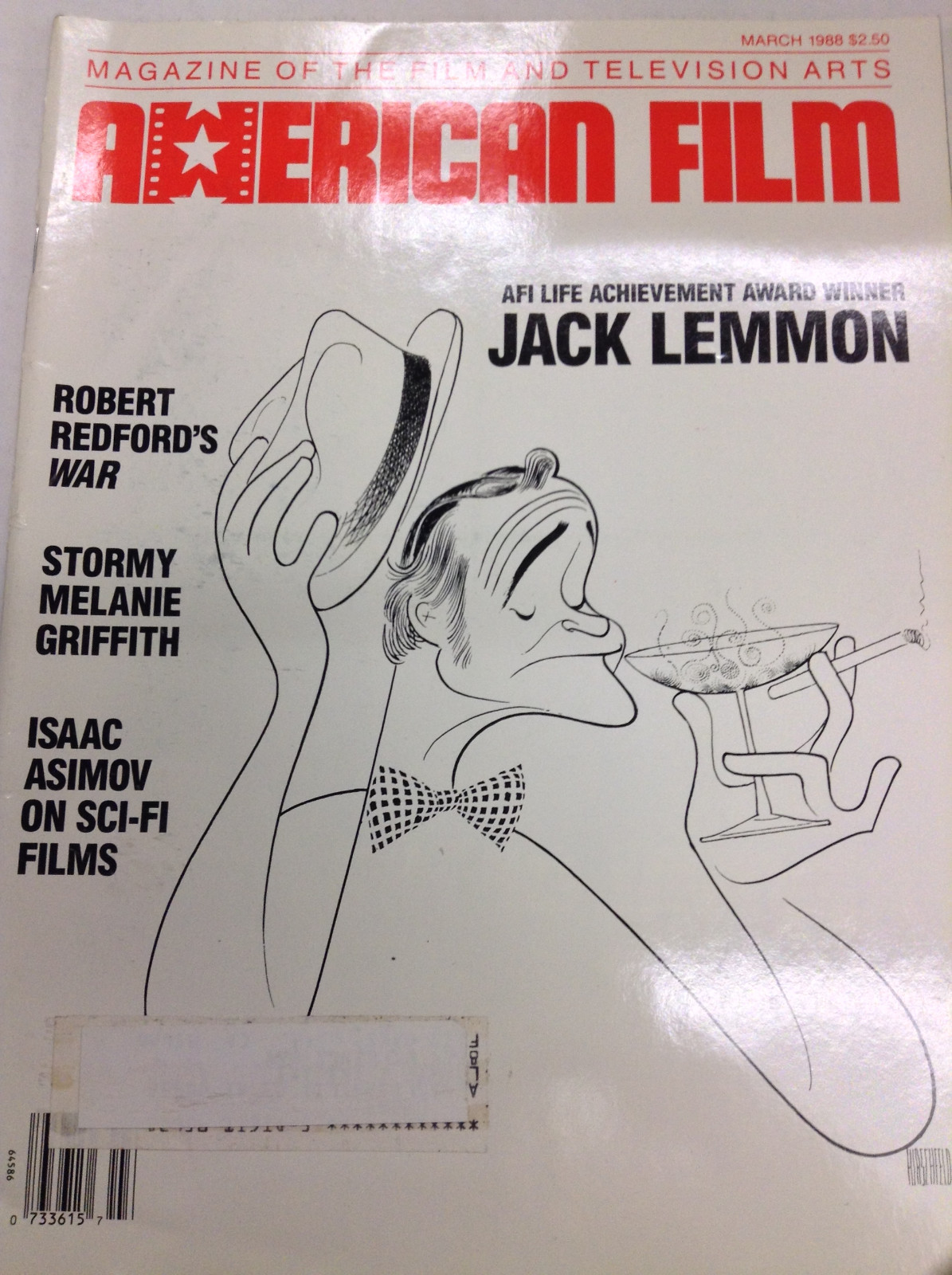 American Film Magazine Jack Lemmon Robert Redford March 1988 040617nonr | eBay