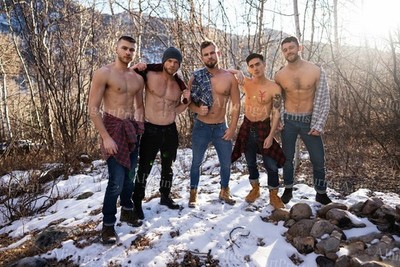 Male Models Photo Print Muscular Handsome Shirtless College Hunk Jock ...