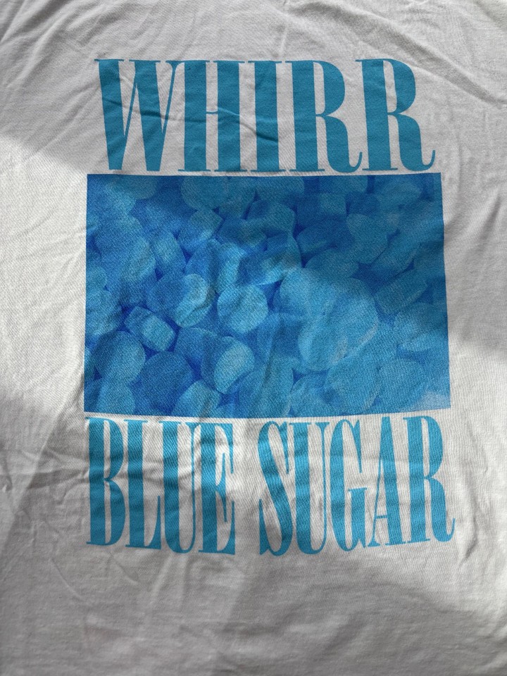 Whirr Blue Sugar Shirt Size XL Shoegaze Funeral Party Whirl Official Nothing | eBay