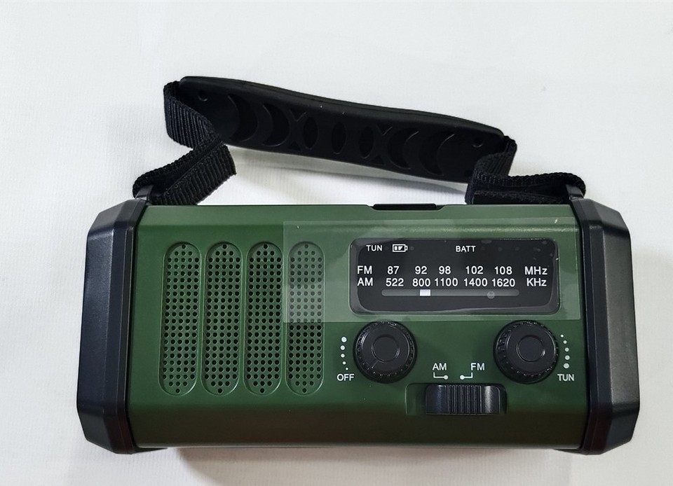Solar Kurbelradio AM FM Notfallradio 10000mAh Powerbank Taschenlampe ...