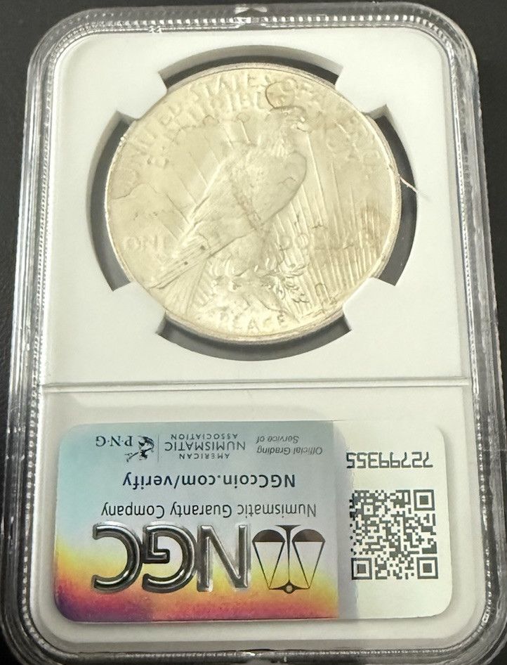 1922 NGC MS65 💥💥HIGH LUSTER SILVER PEACE DOLLAR | eBay