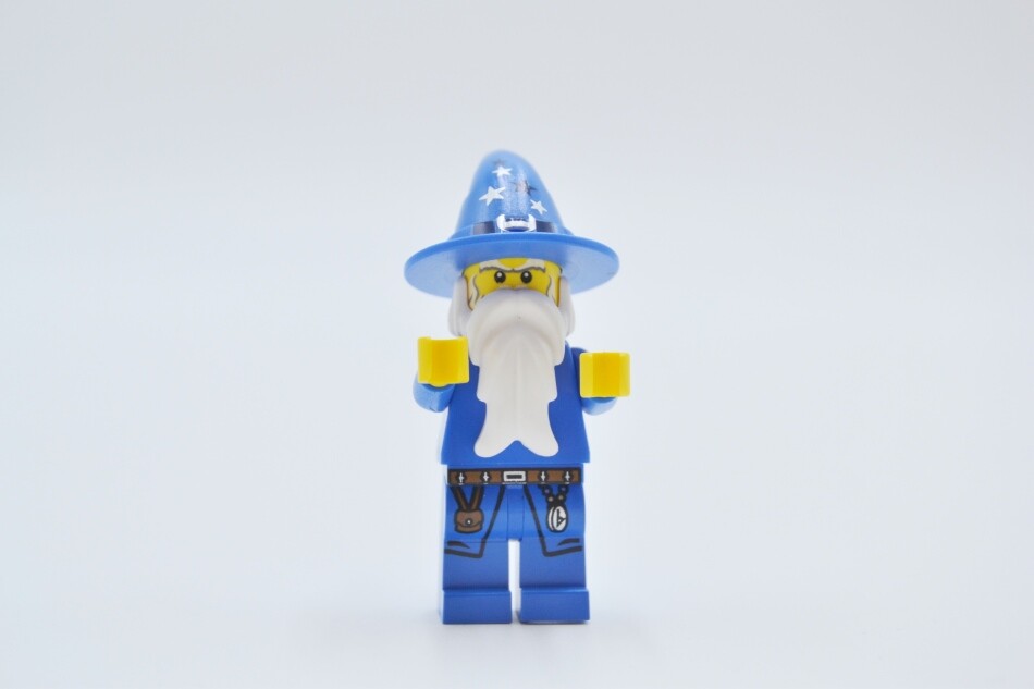LEGO Figur Minifigur Minifigures Zauberer Castle Kingdoms Blue Wizard ...