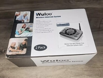 Wuloo Wireless 1 Mile Range Home Intercom System 2 Pack -S600-P2. Free ...