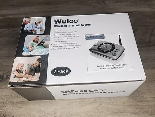 Wuloo Wireless 1 Mile Range Home Intercom System 2 Pack -S600-P2. Free ...