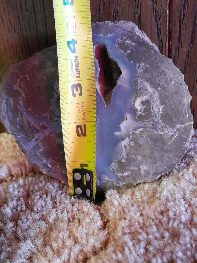 1.6 pound geode from the Vale OR, formation. one half. beautiful piece ...