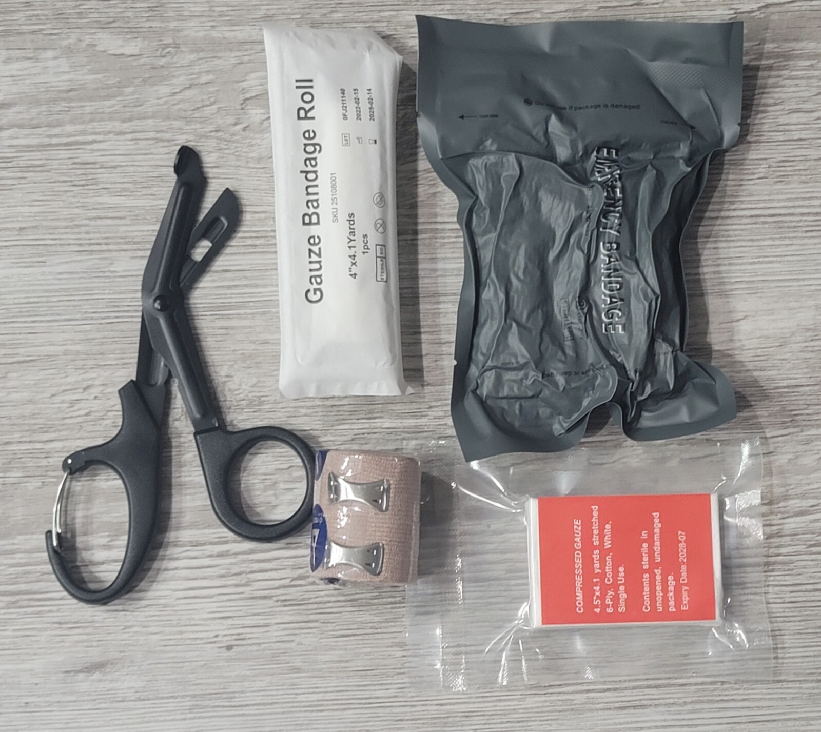 Israeli Wound Dressing, Emergency Trauma Bandage, IFAK, First Aid Kit ...