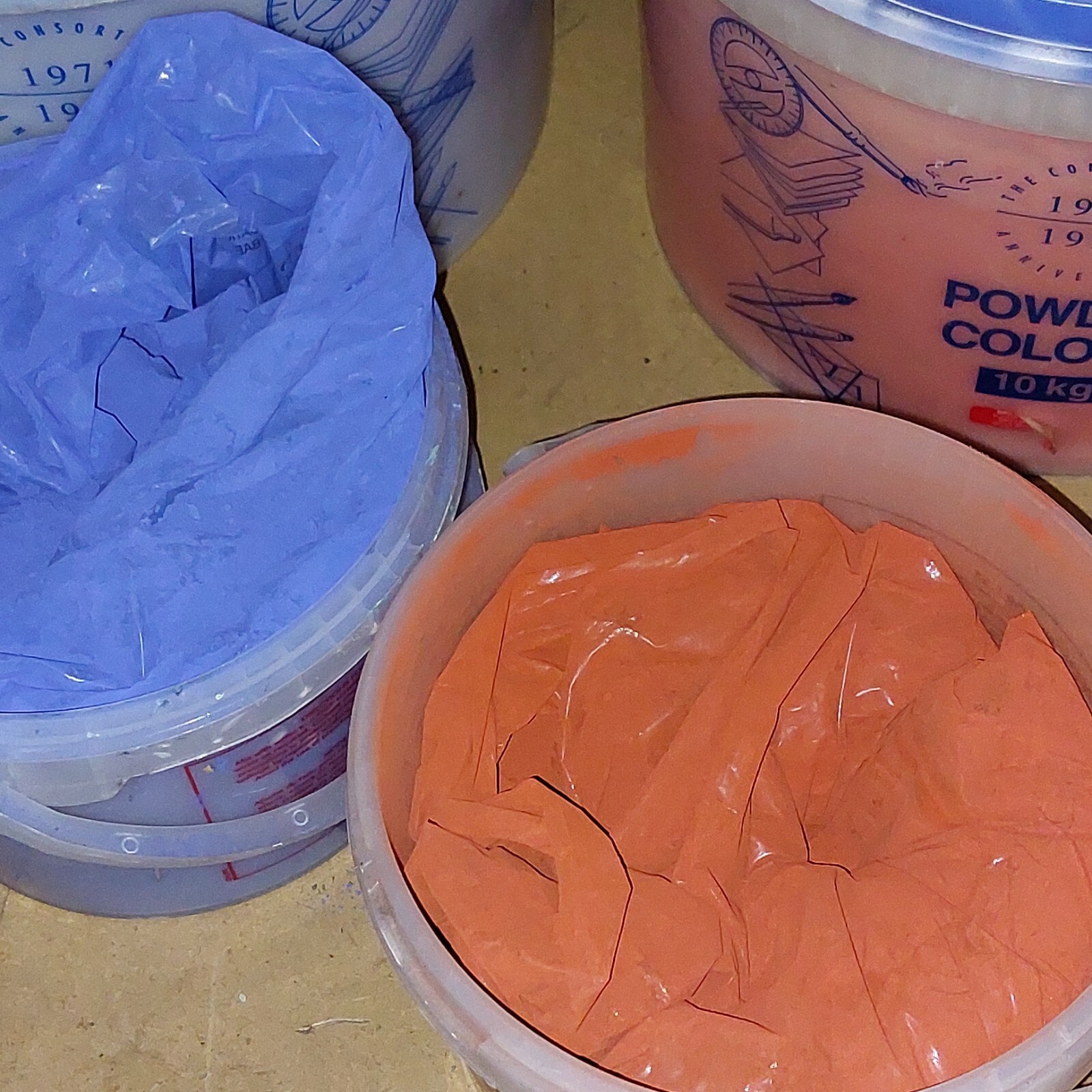 Job Lot over 40Kg Powder Paint - Calder, Ocaldo, Consortium - inc Blue ...