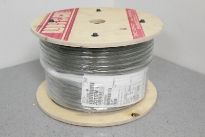 US MADE Loos Co INC Nylon Coated Stainless Steel 5/16 7x19 Wire Rope ...