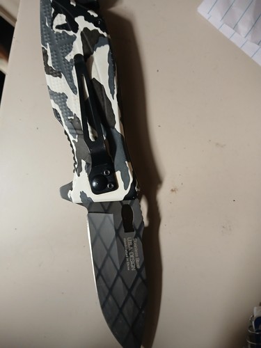 6.2" TAC-FORCE CAMOUFLAGE Assisted Opening Tactical Pocket Knife Cutter ...