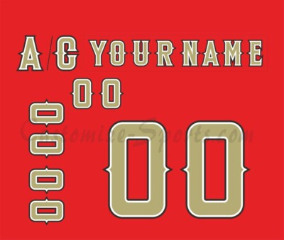 Anaheim Ducks Customized Number Kit For 2020 La Angels Night Uniform | eBay
