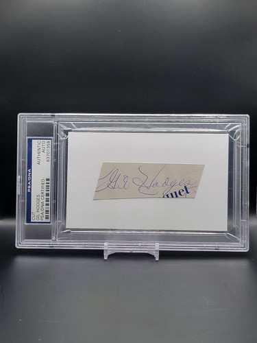 Gil Hodges PSA DNA Certified Signed Cut Autograph Auto Dodgers Legend ...