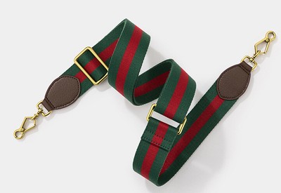 New Gucci replacement Crossbody Shoulder Strap Green Red Web Canvas ...