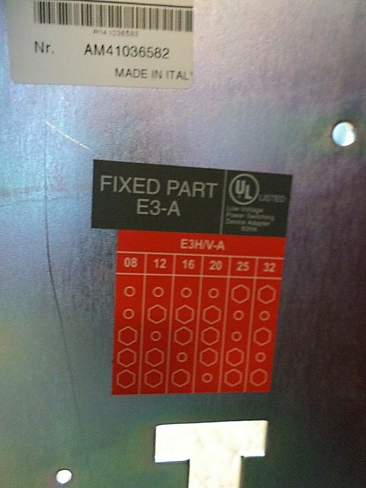 ABB E3-A SACE EMAX DRAW OUT CIRCUIT BREAKER | Grelly USA