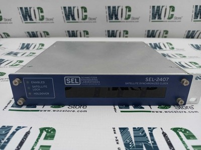 24070000B, SEL-2407 SATELLITE SYNCHRONIZED CLOCK Sl No 1163090295 | eBay