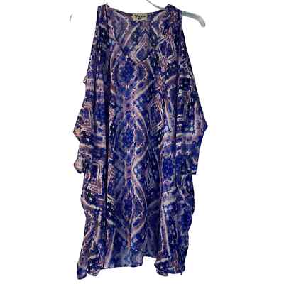 Show Me Your Mumu swimsuit coverup purple blue women sz S | eBay