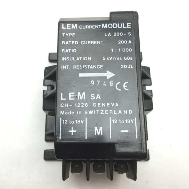 LEM La 200-s Current Transducer Module 200 Amp Rating 5kv Insulation 1 ...