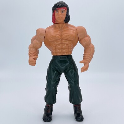 Vintage 1980s John Rambo MOTU M-Force KO 6” Height Action Figure RARE ...